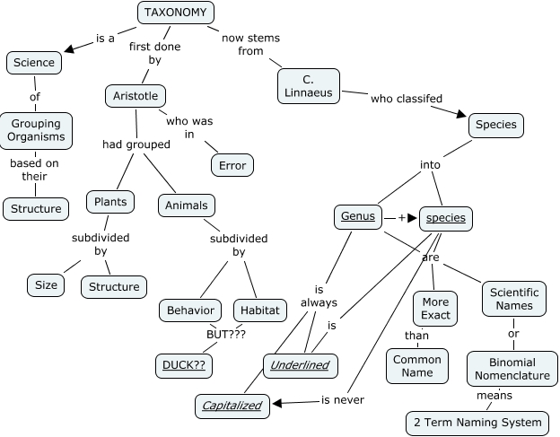 TAXONOMY I