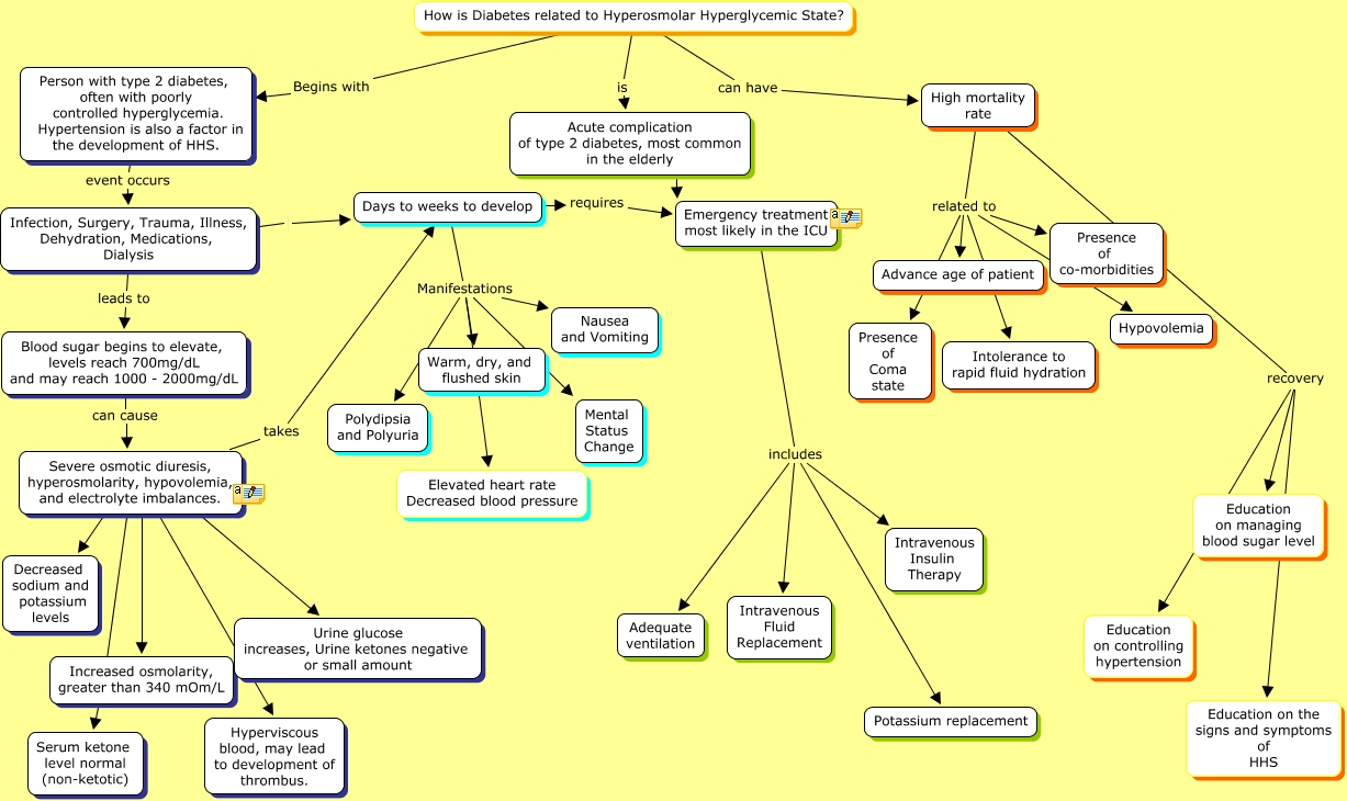 hHS Concept Map 2 - How is diabetes related to Hyperosmolar ...