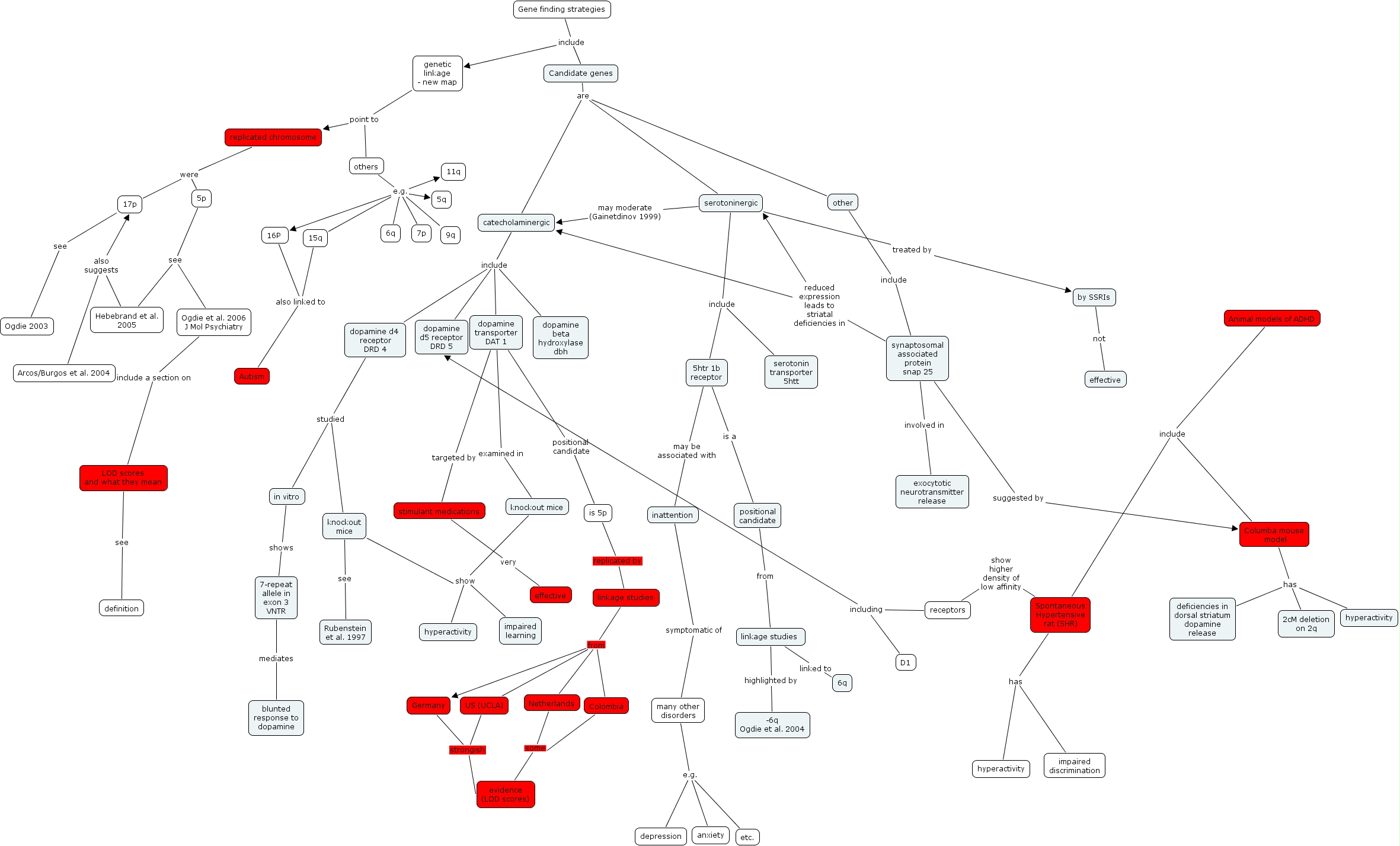 ADHD gene candidates
