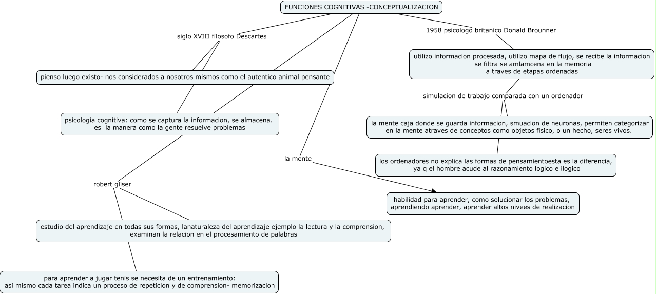 funciones cognitivas conceptualizacion